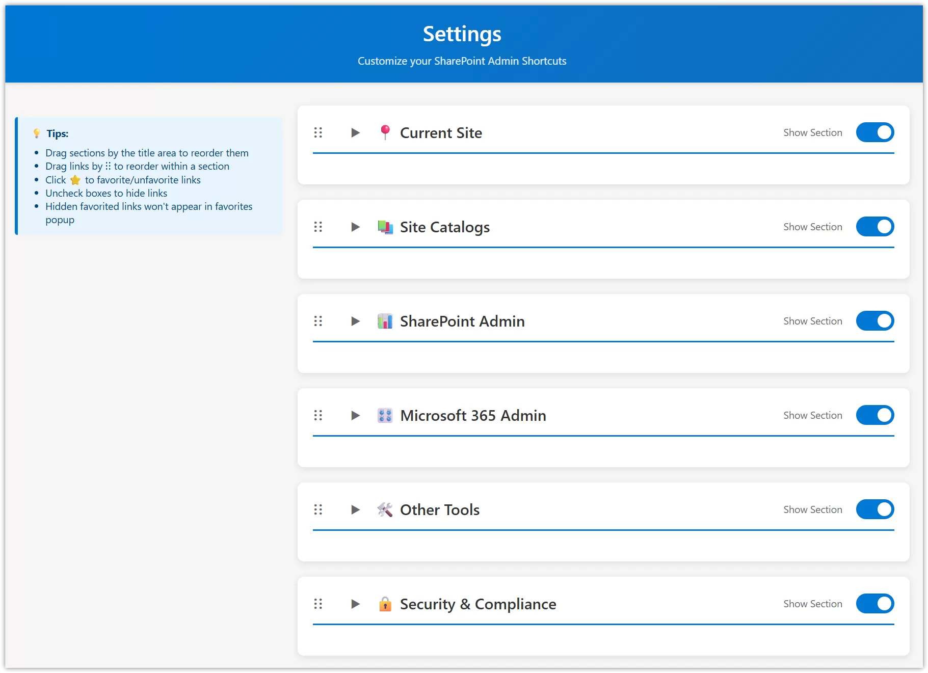 SharePoint: SharePoint Admin Shortcuts Chrome Extension | Koostoo